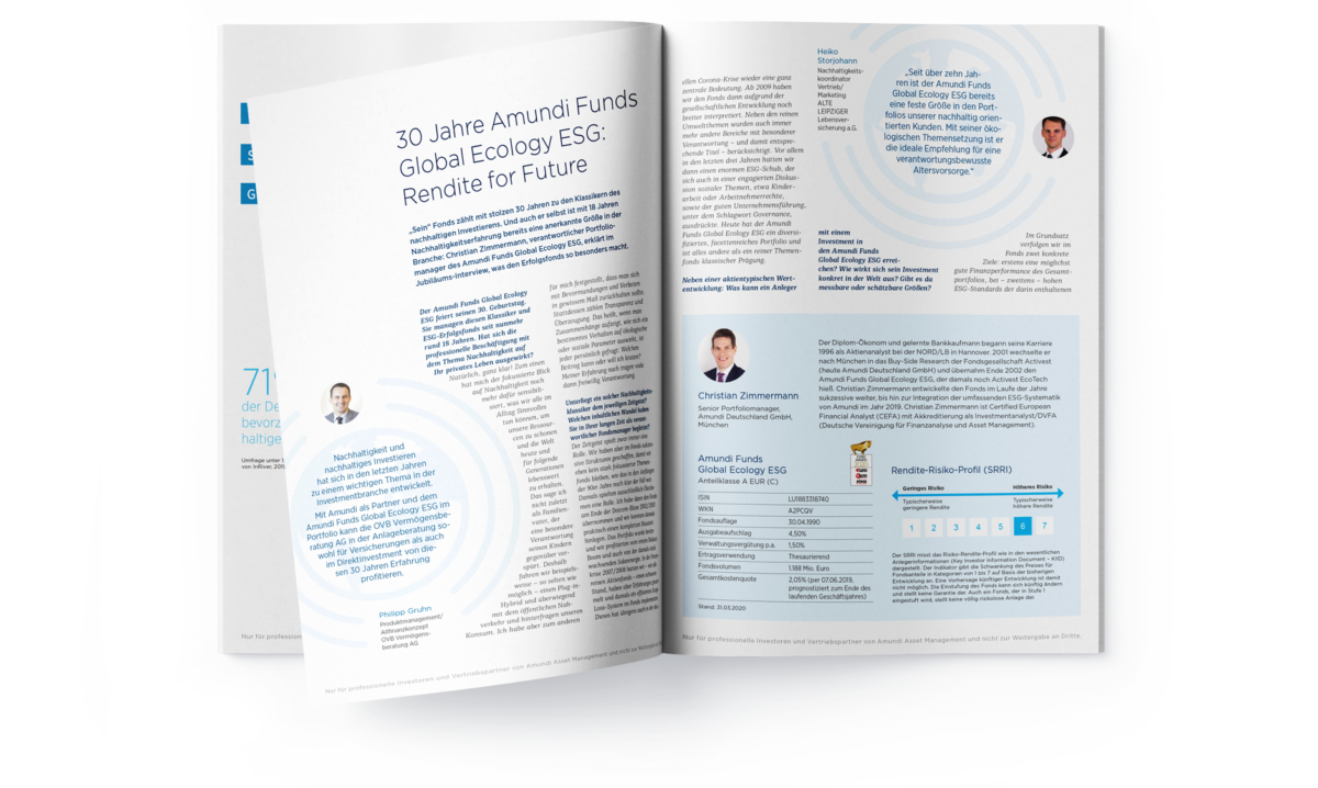 Amundi – Databrand — Data Branding, UX / Print